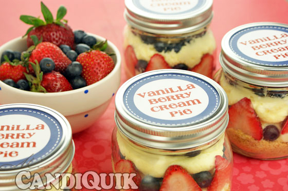 Personal Vanilla Berry Cream Pies | CANDIQUIK
