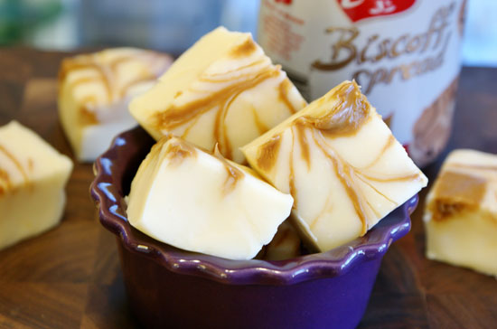 Vanilla Biscoff Swirl Fudge | CANDIQUIK